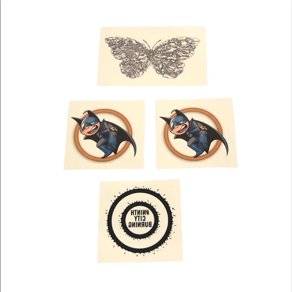 DC Comics | Other | Temporary Tattoos Set Of Four New | Poshmark